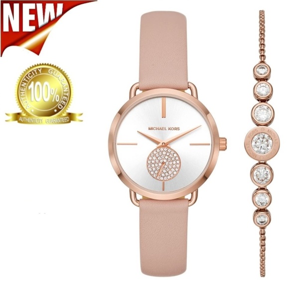 Michael Kors | Accessories | Nwt Michael Kors Portia Watch Set Mk3863 ...